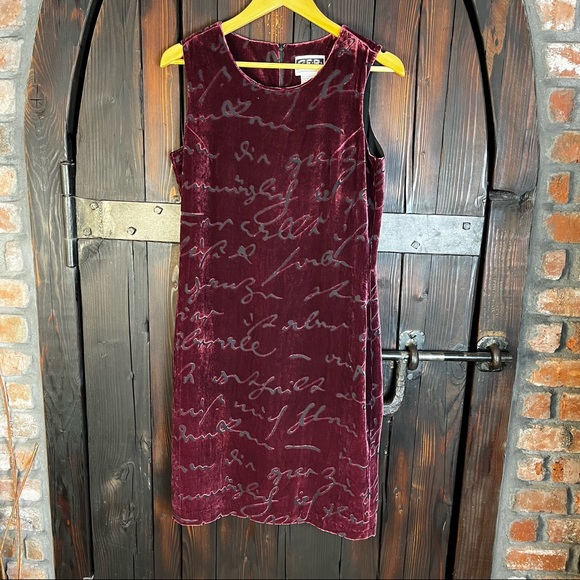 christian francis roth | Dresses | Christian Francis Roth Velvet Word ...